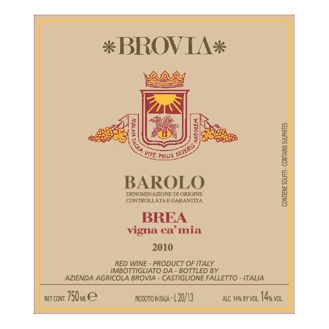 Brovia Barolo Brea Vigna Ca' Mia 2021 – Howard Street Wine Merchant